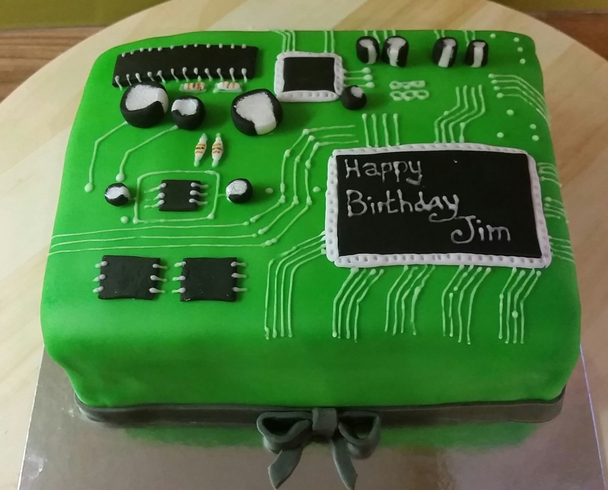 Circuit Board Cake